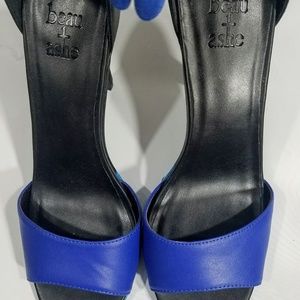 Beau + Ashe | Shoes | New Beau Ashe Royal Blue Black Heel Sz 9 | Poshmark